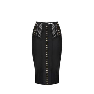 Elisabetta Franchi Femme, Jupes, Noir, Taille: 36 FR Bustier Skirt