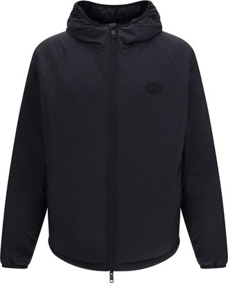 Burberry Mens Hooded Jacket Dunwich Black Nylon