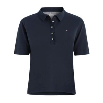 Tommy Hilfiger Femme, Tops, Bleu, Taille: 38 FR Polo Piqu&eacute; 1985 Reg