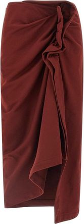 Dries Van Noten Langer Rock - Dunkelrot