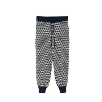 Valentino Jacquard Trainingshose - - Trousers - Damen - Blau - S