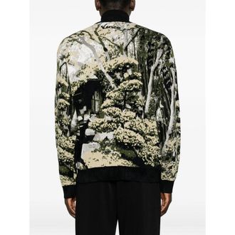 Kenzo Photographic Jacquard Cardigan - Black