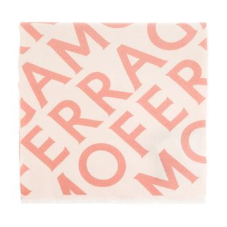 Ferragamo SR Oblique Schal - - Accessories - Damen - Rosa - ONE SIZE
