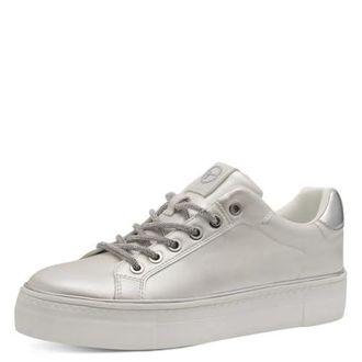 Tamaris Baskets pour Femme 1-23751-44 - Blanc Perle - Taille 41 EU, Blanc/nacr&eacute;, 41 EU
