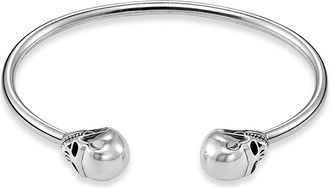 Thomas Sabo Thomas Sabo Rebel at Heart Armband mit Totenk&ouml;pfen, 925 Sterlingsilber, 18cm, AR082-637-12-XL