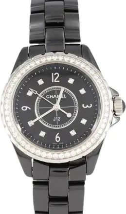 Chanel unisex, Pre-owned, Noir, Taille: ONE Size Montre en tissu Pre-owned