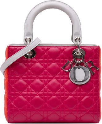 Dior Hobo Bags - Medium Tricolor Lambskin Cannage Lady Dior - Gr. unisize - in Gold - für Damen