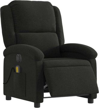 vidaXL Massagesessel Elektrisch Schwarz Stoff - Vidaxl