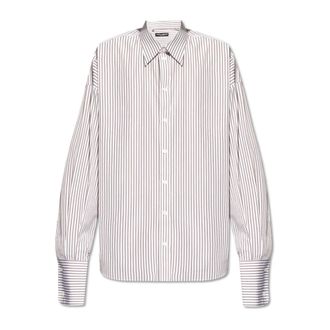 Dolce & Gabbana Gestreiftes Hemd - - Shirts - Herren - Wei&szlig; - L