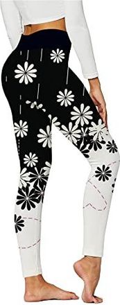 Generic Pantalon de yoga imprim&eacute; pour femme - Taille haute - Pantalon dentra&icirc;nement - Pantalon de sport de course &agrave; pied - Pantalon de yoga pour femme - Taill