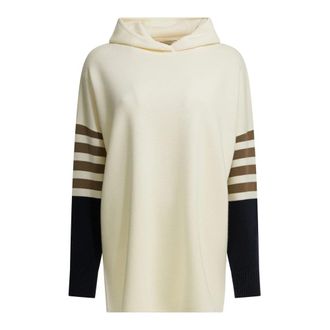 Max Mara Kapuzenpullover aus Schurwolle - - Sweatshirts & Hoodies - Damen - Beige - S