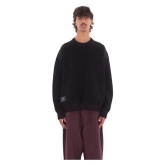 Yohji Yamamoto Oversized Strick-Rundhalspullover - - Knitwear - Herren - Schwarzk - L