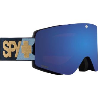 Spy Optic MARAUDER Ski- und Snowboardbrille f&uuml;r M&auml;nner und Frauen (Dark Blue - Happy Rose Dk. Blue Mirror + Happy LL Persimmon Silver Mirror)