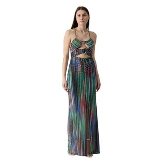 Just Cavalli Lurex Jersey Maxikleid - - Dresses - Damen - Mehrfarbig - M