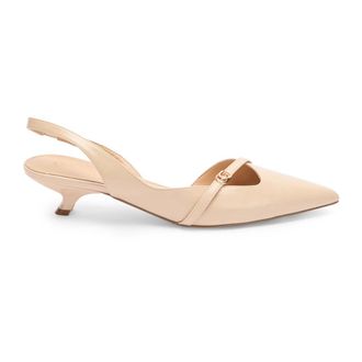 Oltre Femme, Chaussures, Beige, Taille: 36 EU Escarpins Bout Pointu &agrave; Bride Arri&egrave;re
