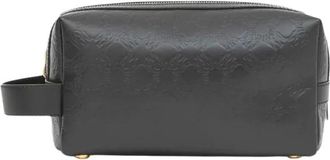 Amiri Trousse zipp&eacute;e avec plaque logo - Homme - Sacs - Noir - Taille: ONE Size