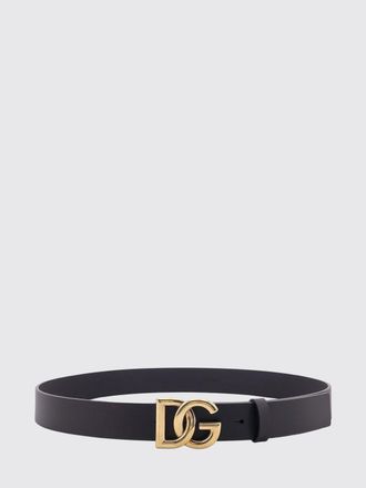Dolce & Gabbana Ceinture en cuir de veau lisse avec boucle monogramme DG