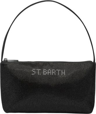 MC2 Saint Barth Femme, Sacs, Noir, Taille: ONE Size Strassy Clutch