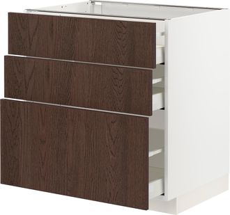 IKEA METOD / MAXIMERA Unterschrank mit 3 Schubladen