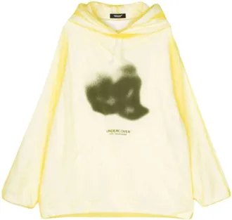 Undercover hoodie en tulle - Blanc