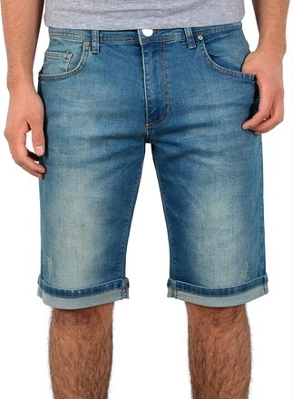 ESRA Kurze Hosen Herren 3/4 Hose Herren Shorts Herren Kurze Jeans Hose Bermuda A360