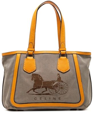 Celine sac cabas Canvas Carriage (2007) - Orange