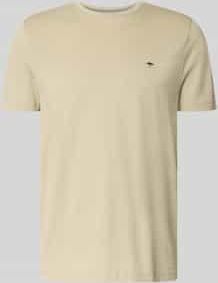 Fynch-Hatton T-Shirt mit Rundhalsausschnitt und Label-Stitching