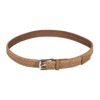 Tod's Homme, Accessoires, Brun, Taille: 110 CM Interwoven Leather Belt