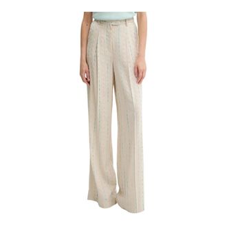 Fracomina Pantalone Wide Hosen - - Trousers - Damen - Beige - L