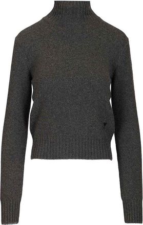 Ami Pull Col Rond - Noir