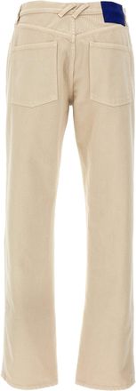 Burberry Straight-Leg Cotton Denim Jeans - Beige