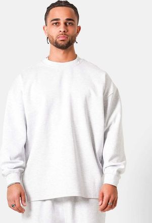 Sixth June Sweatshirt in Hellgrau mit Rundhalsausschnitt und Herzstickerei