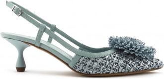 Gianmarco F. Femme, Chaussures, Bleu, Taille: 37 EU Et039 Escarpin Slingback