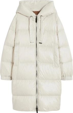 Max Mara Femme, Manteaux, Blanc, Taille: 42 FR Seig Down Coat