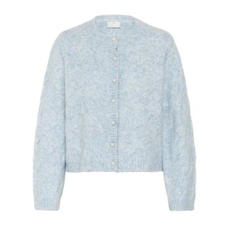 Kaffe Femme, Pulls, Bleu, Taille: 44 FR KAmartha Cardigan