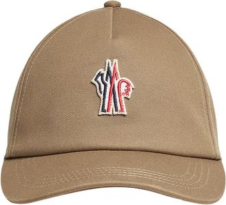 Moncler Moncler Casquette En Gabardine De Coton, Homme, Marron, Taille: Uni