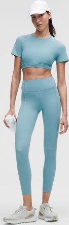 lululemon Legging Swift Speed taille haute pour Femmes - 64 cm - Bleu - Taille 10