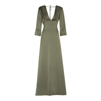 Blanca Vita Albox Langes Kleid - - Dresses - Damen - Gr&uuml;n - M