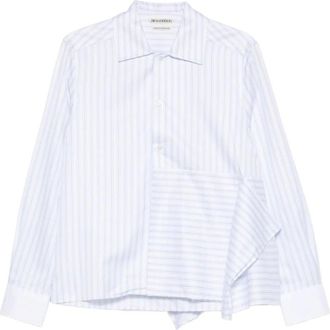 J.W.Anderson Chemise drap&eacute;e asym&eacute;trique - Femme - Blouses et Chemises - Blanc - Taille: 34 FR