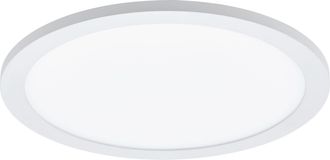 Eglo connect LED Deckenleuchte SARSINA-C Panel, Smart Home Deckenlampe, Material: Aluminium, Kunststoff, Farbe: Weiß, Ø 30 cm, inkl. Fernbedienung, dimmbar