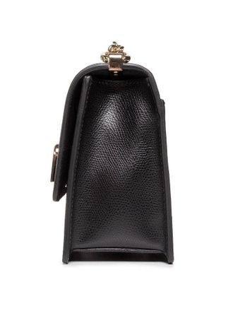 Furla Womens Crossbody Bag Gold-Brown Black Leather Crossbody-bags
