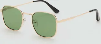 Mango Lunettes de soleil monture m&eacute;tallique or - Homme - Taille unique - MANGO MAN