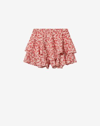 Isabel Marant Short Jocadia - Femme - Rouge - Taille 34 - Marant &Eacute;toile