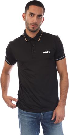HUGO BOSS Poloshirt f&uuml;r Herren, 4-fache Dehnrichtung (Schwarz)