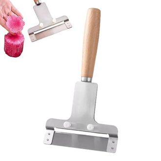Generic Outil de sculpture de radis - Rasoir &agrave; fromage r&eacute;glable - &Eacute;plucheur de l&eacute;gumes en acier inoxydable - Trancheuse de chou de cuisine avec poign&eacute;e en boi