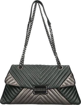 Rebelle Femme, Sacs, Vert, Taille: ONE Size Alexis Met Leather Bag