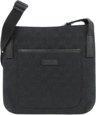 Gucci unisex, Pre-owned, Noir, Taille: ONE Size Sac bandouli&egrave;re en toile Pre-owned