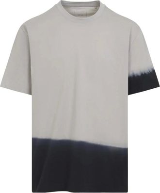 Yohji Yamamoto Homme, Tops, Brun, Taille: M T-shirt Dipped Regular &agrave; Manches Courtes