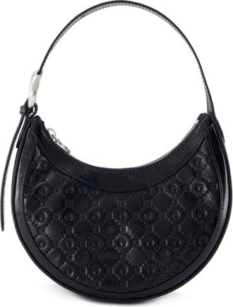 Marine Serre Mini Eclipse Schultertasche - Schwarz