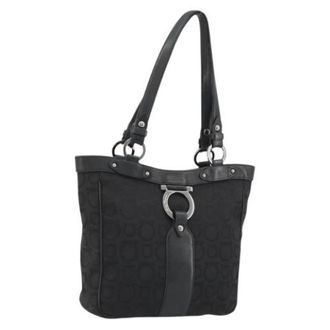 Ferragamo Pre-owned Canvas Tote Bag - - Pre-owned - Damen - Schwarzk - ONE SIZE